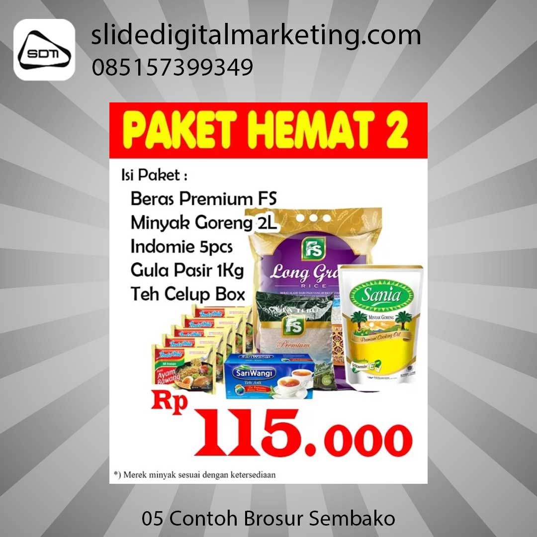 10+ Contoh Brosur Pamflet Leaflet Poster Produk Sembako